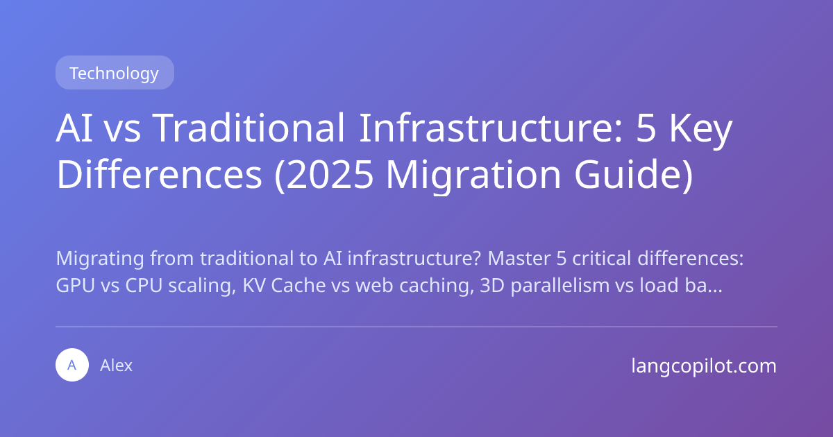 AI vs Traditional Infrastructure: 5 Key Differences (2025 Migration ...